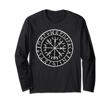 Vegvisir Viking Compass Magical Stave Long Sleeve T Shirt