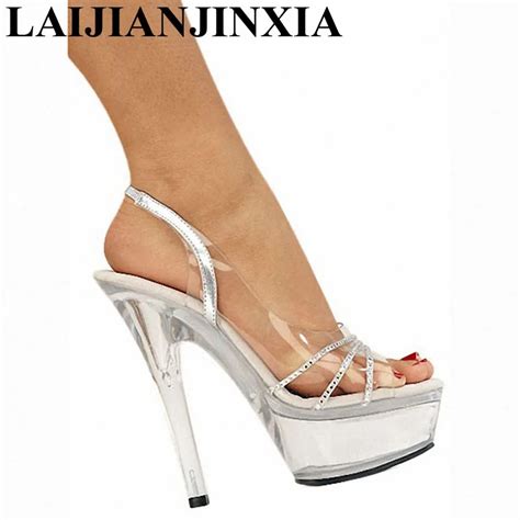 Buy Laijianjinxia Sexy 15 Cm High Heeled Sandals