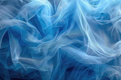 Premium Photo Abstract Blue Background Wave Or Veil Texture Blue