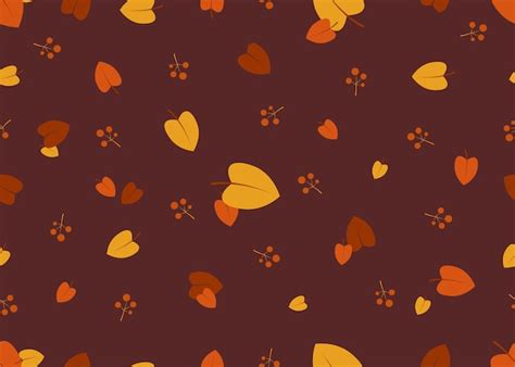 Premium Vector Fall Leaves Seamless Pattern