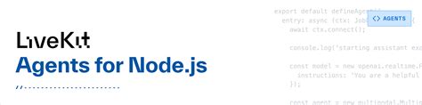 Github Livekit Agents Js Build Realtime Multimodal Ai Agents With