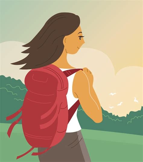 Página 3 Vectores e ilustraciones de Mujer espalda feliz para
