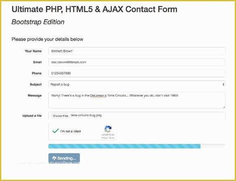 Free HTML Form Templates Of 35 Best PHP Contact Form Templates Heritagechristiancollege