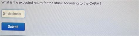 Solved Stock A S Beta Is 1 4 And Stock B S Beta Is 0 8 If Chegg Com