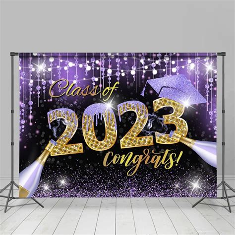 Lofaris Class Of 2024 Congrats Celebration Party Backdrop Graduation Backdrop Graduation