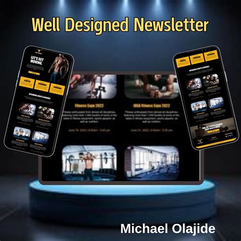 Michael Olajide On Linkedin Emailmarketing Newsletterdesign Mockupshowcase Creativedesign