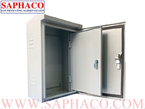 Vỏ Tủ điện Ngoài Trời Hai Lớp Cửa H600xw400xd250 Thông Gió Saphaco
