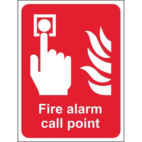 Fire Alarm Call Point Signs Fire Fighting Equipment Safety Signs