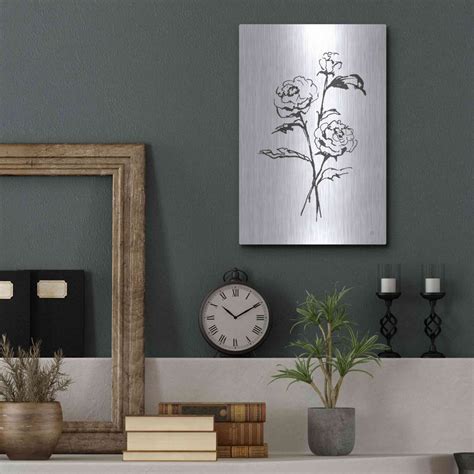 Lark Manor™ Line Ranunculus I By Chris Paschke Metal Wall Art Wayfair