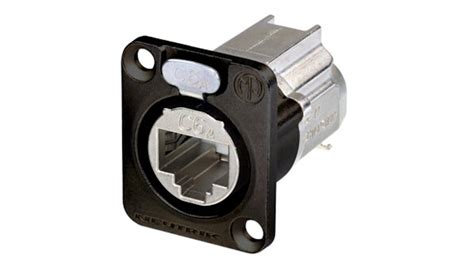 Cat6a Panel Connector Shielded Idc Termination Nickel Chassis Avp