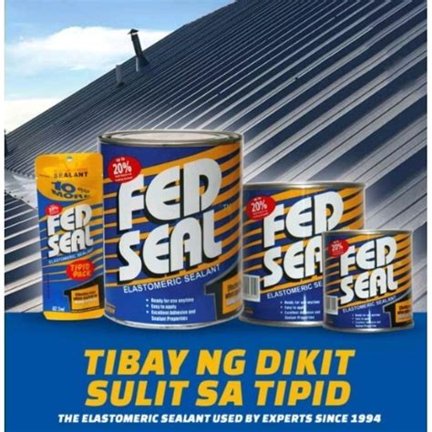 Fedseal Elastomeric Sealant Tipid Pack 1 4 1 2 1 Liter Pandikit Sa Bubong Pvc Pipe Shopee
