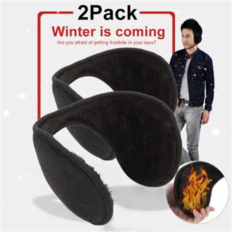 2 X Men Women Ear Muffs Winter Ear Warmers Fleece Earwarmer Behind The