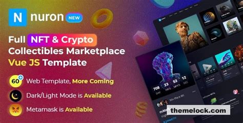 Nuron NFT Vue JS Template Themelock Premium Themes Templates