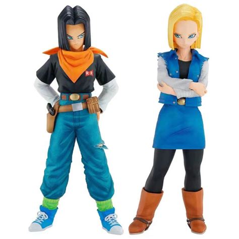 24cm Anime Dragon Ball Z Android 17 18 Figure Android 18 Pvc Action