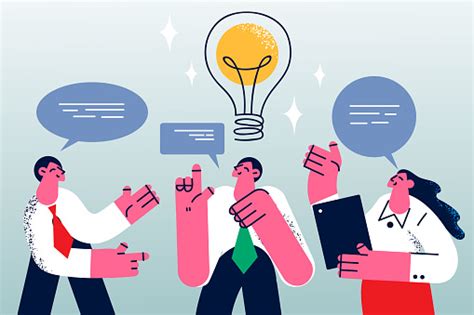 Brainstorming Ideide Kreatif Dalam Konsep Bisnis Ilustrasi Stok Unduh
