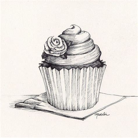 Cupcakes Drawing Art