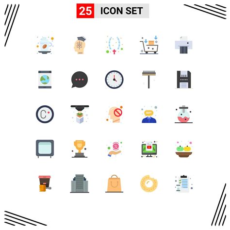 Stock Vector Icon Pack Of 25 Line Signs And Symbols For Emailing Email Campaign Knowledge Email