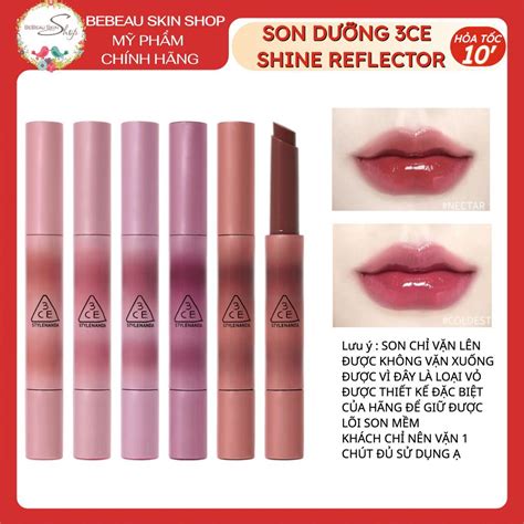 Son Dưỡng 3ce Shine Reflector Có Màu Nectar Coldest Softest Lilac Galze