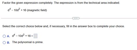 Solved Factor The Given Expression Completely The