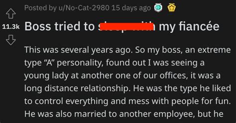 His Boss Tried To Steal His Fiancée But Ended Up Firing Her Instead