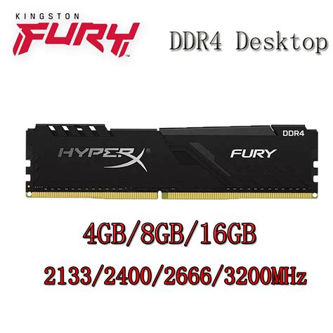 kingston hyperx fury ddr4 ram 4gb 8gb 16gb ddr4 2400 2666 3200mhz หน่วยความจําเดสก์ท็อป