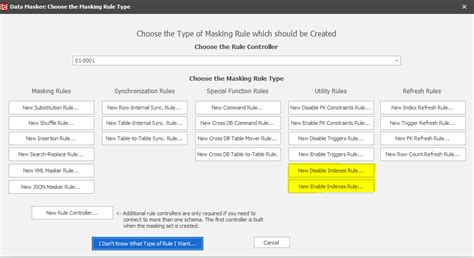 The New Index Manager Rule Form Sql Server Only Data Masker 6