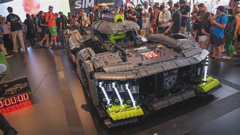 Lego Built A 111 Scale Lego Technic Peugeot 9x8 24h Le Mans Hybrid