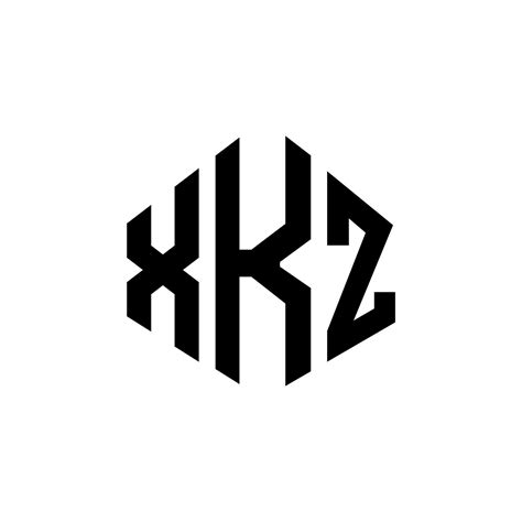 Xkz Letter Logo Design With Polygon Shape Xkz Polygon And Cube Shape