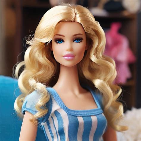 Premium Photo Free Photo A Barbie Doll With Blonde Hair And Blue Eyes