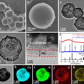 A B SEM C D TEM Images Of The PMS Co3O4 Hollow Microspheres