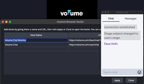 How To Add A Chat Dock In OBS Volume