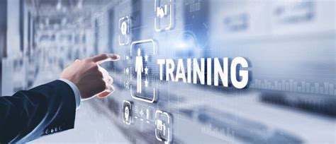 Trainning Concept Businessman Pressing On Touch Screen Interface