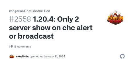 1204 Only 2 Server Show On Chc Alert Or Broadcast · Issue 2558