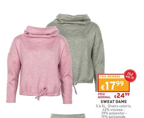 Promo Sweat Dame Chez Trafic ICatalogue Fr