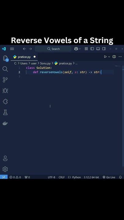 345 Reverse Vowels Of A String Leetcode In Python Explained Coding
