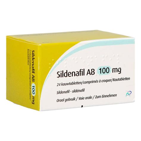 Achetez Sildenafil 100mg Ab Comp Croquer 24x100mg En Ligne