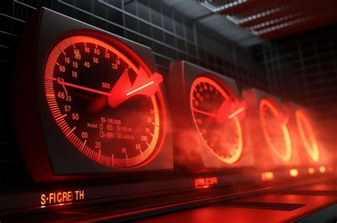 Premium Photo Close Up Of Server Room Diagnostic Software Displaying Critical Alerts