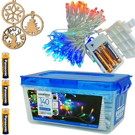 Lampki świąteczne baterie 140LED choinkowe GRATIS 12746312867