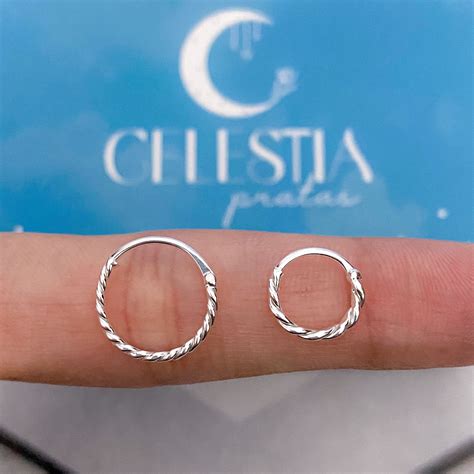 Piercing Argolinha Torcida Click Prata