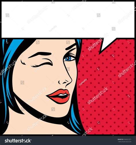 Pop Art Vector Illustration Woman Speech Stock Vector Royalty Free