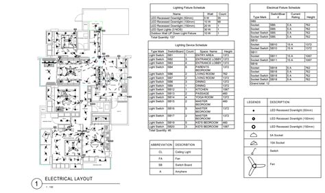 Residential Electrical Layout Plan