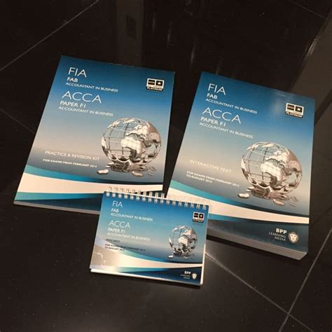 Bpp Acca F1 Study Textrevision Kitpasscard Hobbies And Toys Books