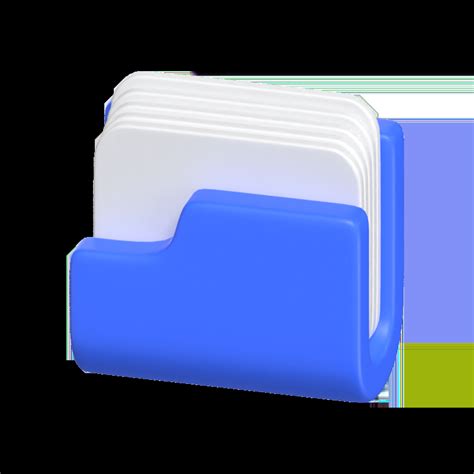 Download Data Document In A Folder 3d Icon In Png Glb  Mp4 Pixcap