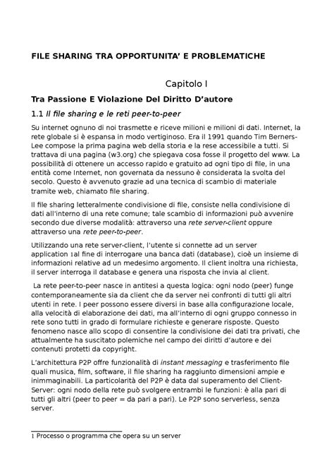 File Sharing Sociologia Della Violenza Docsity
