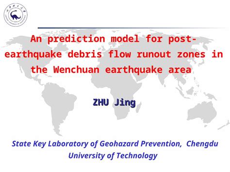 Ppt An Prediction Model For Post Earthquake Debris Flow Runout Zones
