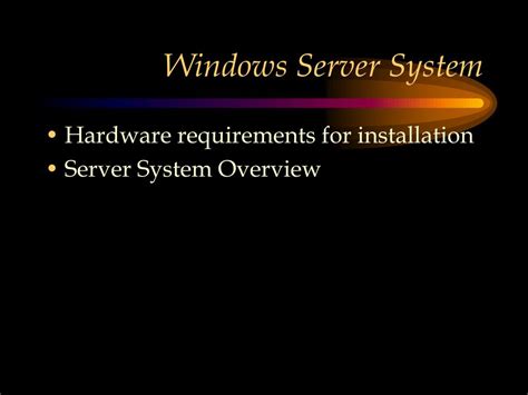 Ppt Windows Server Installation Powerpoint Presentation Free