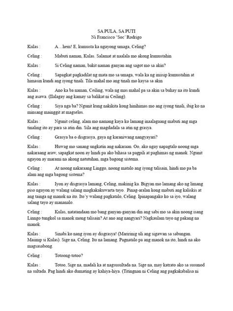 Sa Pula Sa Puti Script Pdf