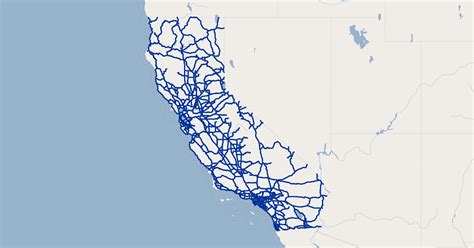California Freeways Map California Us State Major Highways Map