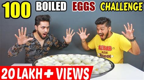 100 Boiled Eggs Eating Challenge Hard Boiled Eggs Competition Food
