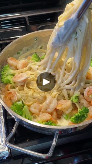 Riquísimo Fettuccine Con Camarones Y Brócoli Ingredientesi Lb Pasta